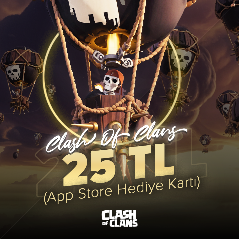 Clash of Clans App Store 250 TL Hediye Kartı - Lider Epin