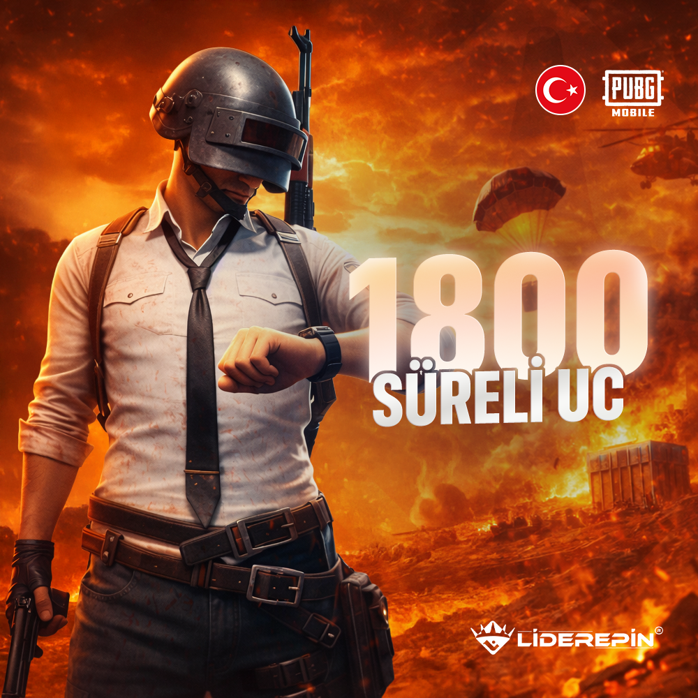 PUBG Mobile Süreli 1800 UC TR - Hızlı ve Güvenilir Yükleme - Lider Epin
