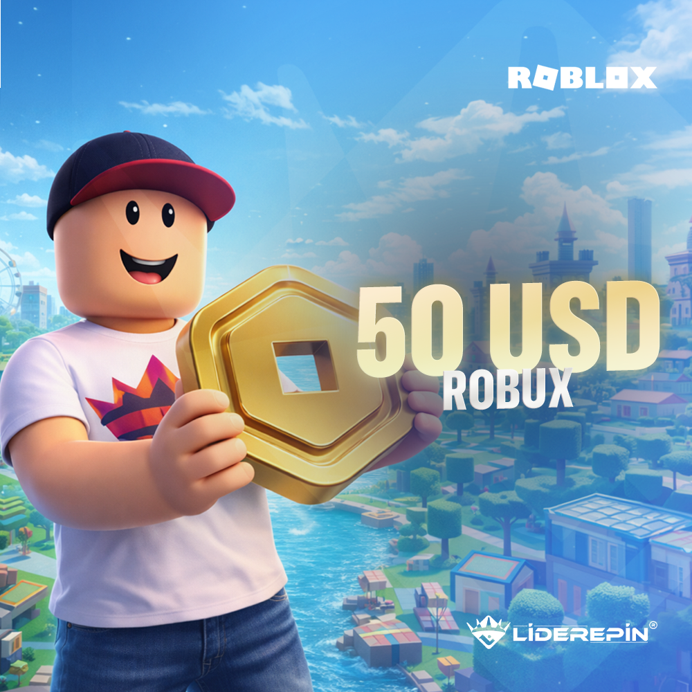 Roblox 50 USD Gift Card ile Oyun Dünyasına Adım Atın! - Lider Epin